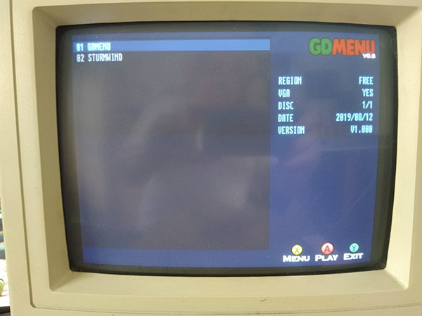 Dreamcast GDemu Menu im anderen Design | Norths